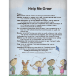 As I Grow Poster | Helene Rothschild, MS MA LMFT